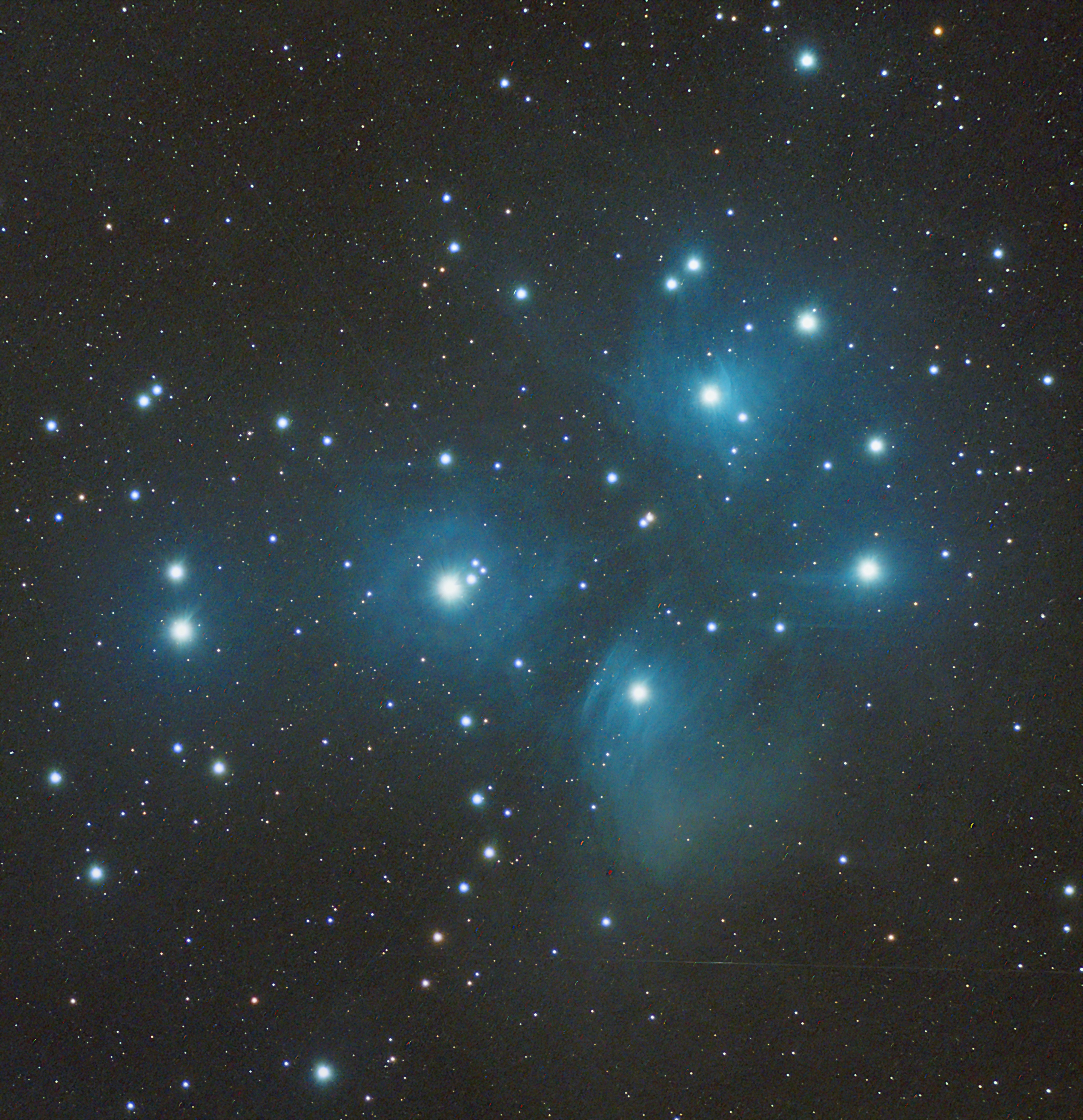 M45 Pleiades Star Cluster – Night Sky in Focus